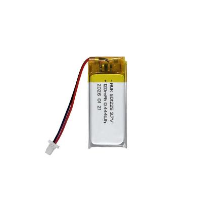 China AUK 501225 120mAh 3.7V Polymer Lithium Battery For Bluetooth Speakers Toys Recording Devices Talking Pens Electric Toothbrushes  With UN38.3 for sale