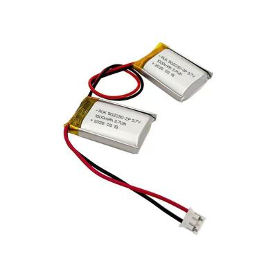 China AUK 902030 1S2P 3.7V 1000mAh 3.7Wh Lipo Battery With JST PH2.0 Connector And UN38.3 for sale
