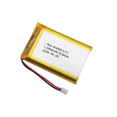 China AUK104060 3.7V 2800mAh Polymer Lithium Battery For Power Bank Car Vehicle Locator LED Lighting With KC Certification for sale