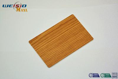 China Decorative Metal Wall Panels with Wood Looking Film 4mm 1220x2440mm for Interior for sale