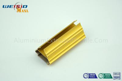 China Golden Color Extrusion Aluminum Profiles Decoration Aluminium Door Frame 6063 T5 1m-7m for sale
