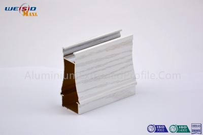 China White Wood Grain Aluminium Profiles 6063 T5 for Windows and Doors 0.8mm Thickness for sale