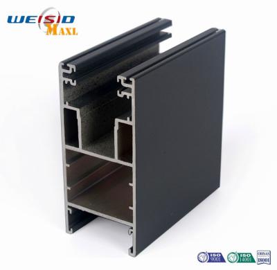 China Customized Aluminum Door Profile 6063 T5 Anodizing Powder Coating 110Mpa Yield Strength for sale