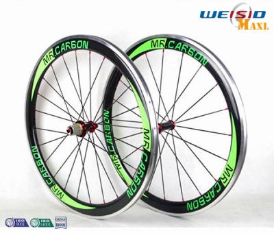 China 50mm Clincher Bicycle Aluminum Road Bike Wheelset 6061 T6 1760g Racing Wheels for sale