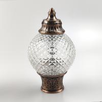 China Fashion Decorative Glass Curtain Rod Finials End Cap for sale