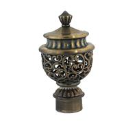 China Aluminum Curtain Rods and Rails Curved Curtain Rod End Caps for sale