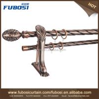 China High Quality Double Curtain Rod/ Shower Curtain Rod Finials for sale