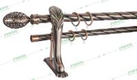 China High Quality Double Curtain Rod/ Shower Curtain Rod Finials for sale