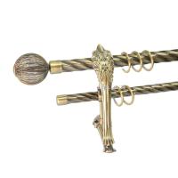 China Double Drapery Rod/ Adjustable Curtain Rod Brackets/ Curtain Hardware for sale