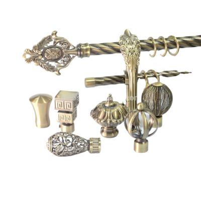 China Foshan Direct Manufacturer Double Curtain Rod / Metal Curtain Rod Bracket for sale