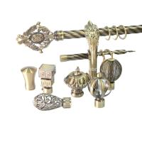 China Foshan Direct Manufacturer Double Curtain Rod / Metal Curtain Rod Bracket for sale