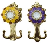 China Gold Aluminum Alloy Drapery Holdback Tiebacks,curtain Tie Back Holders for sale