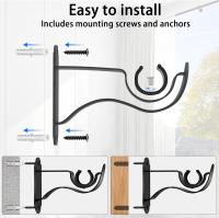 China Curtain Rod Bracket,Curtain Rod Hanger,Easy Curtain Rod,Curtain Brackets for Curtain Rod for 1 to 1.2 Inch Curtain Rods for sale