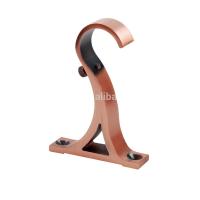 China Decorative Curtain Bracket/ Metal Curtain Rod Wall Brackets for sale