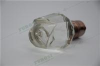 China Crystal Glass Curtain Rod Finials for sale