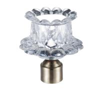 China Fashion Crystal Glass Finials for Curtain Rod for sale