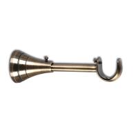 China LM38 Single and Double Metal Curtain Rod Bracket High Quality Curtain Poles Tracks & Accessories for sale