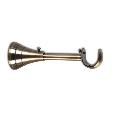 China LM38 Single and Double Metal Curtain Rod Bracket High Quality Curtain Poles Tracks & Accessories for sale