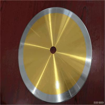 China Industrial Titanium Plated Carbide Slitter Blades Tungsten Steel High Speed Steel for sale
