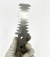 China Custom Serrated Long Blade, High Wear Resistant & High Precision Industrial Cutting Blade for sale