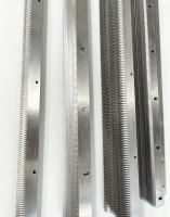 China High Wear Resistant Custom Toothed Long Strip Blade, High Precision Sharp Industrial Slitting Long Blade For Industrial Cutting for sale