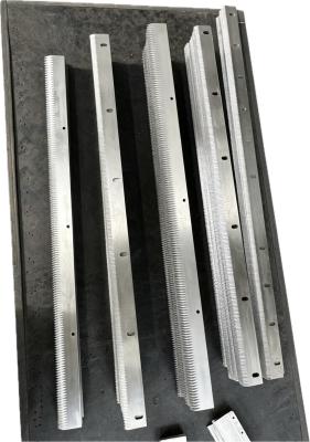 China High Wear Resistant Custom Toothed Long Strip Blade, High Precision Sharp Industrial Slitting Long Blade For Industrial Cutting for sale