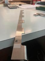 China Precision-machined SK2 Material Perforation Knife with 10mm Width for Packaging Machines for sale