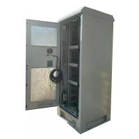 China 2.1M Double Wall Outdoor Telecom Cabinets 42U Network Cabinet DC48V for sale