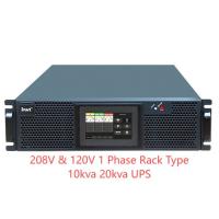 China Three Phase Rack Online UPS 208 V 120V 3/3 3/1 Flexible 19 Inch 10kva 20kva for sale