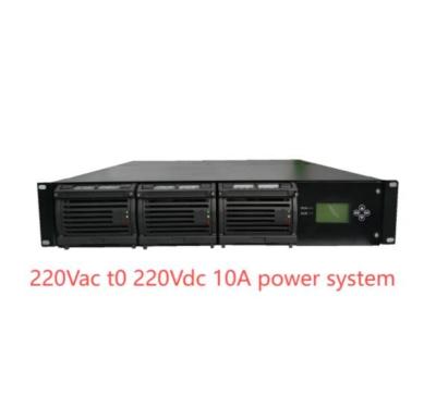 China 19 Inch Modular Rectifier System 220Vac To 220Vdc 10A Embedded DC Power System for sale