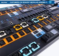 China Custom made IDC Smart PDU Input AC380-415VAC Output C220-250VAC  16A-25A High Power PDU for sale