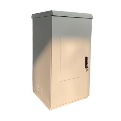 China Custom - made Galvanized steel 1.5mm Thickness 14U Outdoor Cabinet Enclosure With 1500W Air Conditioner For Telecom Station Battery Storage for sale