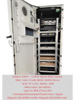 China Telecom Hybrid System Solar Outdoor Cabinet 36KW+12.8KW with Smartpack 2 Controller for sale