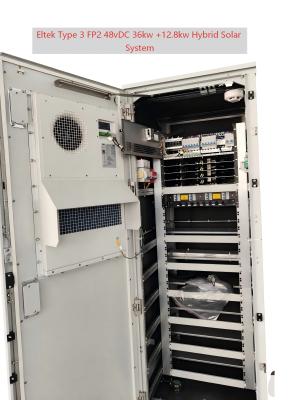 China Solar-Hybrid Outdoor Power Cabinet 48Vdc 36KW+12.8KW for Off-Grid Applications for sale