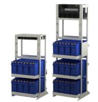 China IP55 Telecom Enclosures 1.3m 1.9m Open Frame Cabinet With Battery for sale
