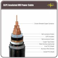 China Underground Galvanized Steel Wire Armoured XLPE Cable PVC Inner Covering YJV for sale