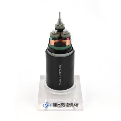 China Aluminum Armoured Cable 0.6/1KV Underground YJLV22 XLPE Insulated Steel Tape Armoured Power Cable for sale