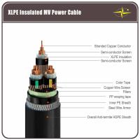 China YJV22-6/10KV-3 120 XLPE Armoured Cable With Circular Stranded Copper Conductor for sale
