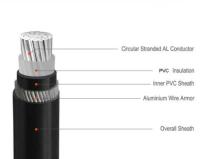 China 1000V Aluminum Conductor PVC Insulation Cable , Galvanized Steel Wire Armored Pvc Power Cable for sale