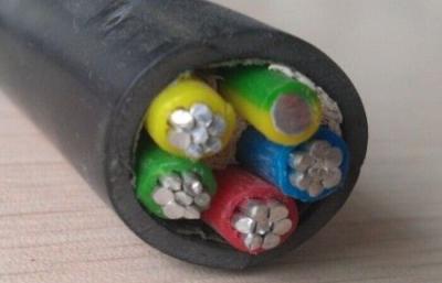 China Four And Half Core 0.6/1kV Aluminum Conductor PVC Insulated & Sheathed Electric Cable for sale