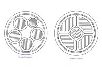 China Four And Half Core 0.6/1kV Aluminum Conductor PVC Insulated & Sheathed Electric Cable for sale