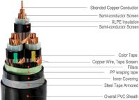 China High Voltage Armoured Electrical Cable Three-Core XLPE Insulation Copper Wire Shield STA Underground Al Cable for sale