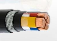 China Shaped Conductor PVC Armoured Cable Black Sheath Color CE IEC Certification for sale