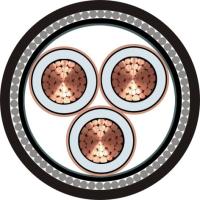 China High Voltage XLPE Insulated 3 Phase Armoured Cable With Copper Tape Screen for sale