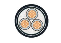China MV HV Steel Tape Armoured Electrical Cable Wiring 1 Core / 3 Core for sale