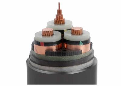 China Underground PVC Armoured Cable Three Core 12.7 / 22KV Ind Screen With Steel Tape for sale