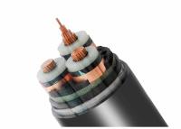 China Underground PVC Armoured Cable Three Core 12.7 / 22KV Ind Screen With Steel Tape for sale