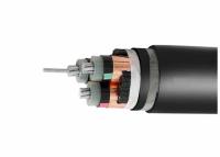 China HT Underground Armoured Electrical Cable AL / XLPE / CTS / PVC / STA 15KV 3 X 300 SQMM for sale
