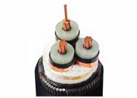 China 6 / 10KV 3 Core Stranded Copper Steel Wire Armoured Electrical Cable / Power Cable for sale