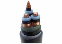 China Medium Voltage Flexible Armored Cable Wiring Steel Tape 3 Phase CU / XLPE / STA / PVC for sale